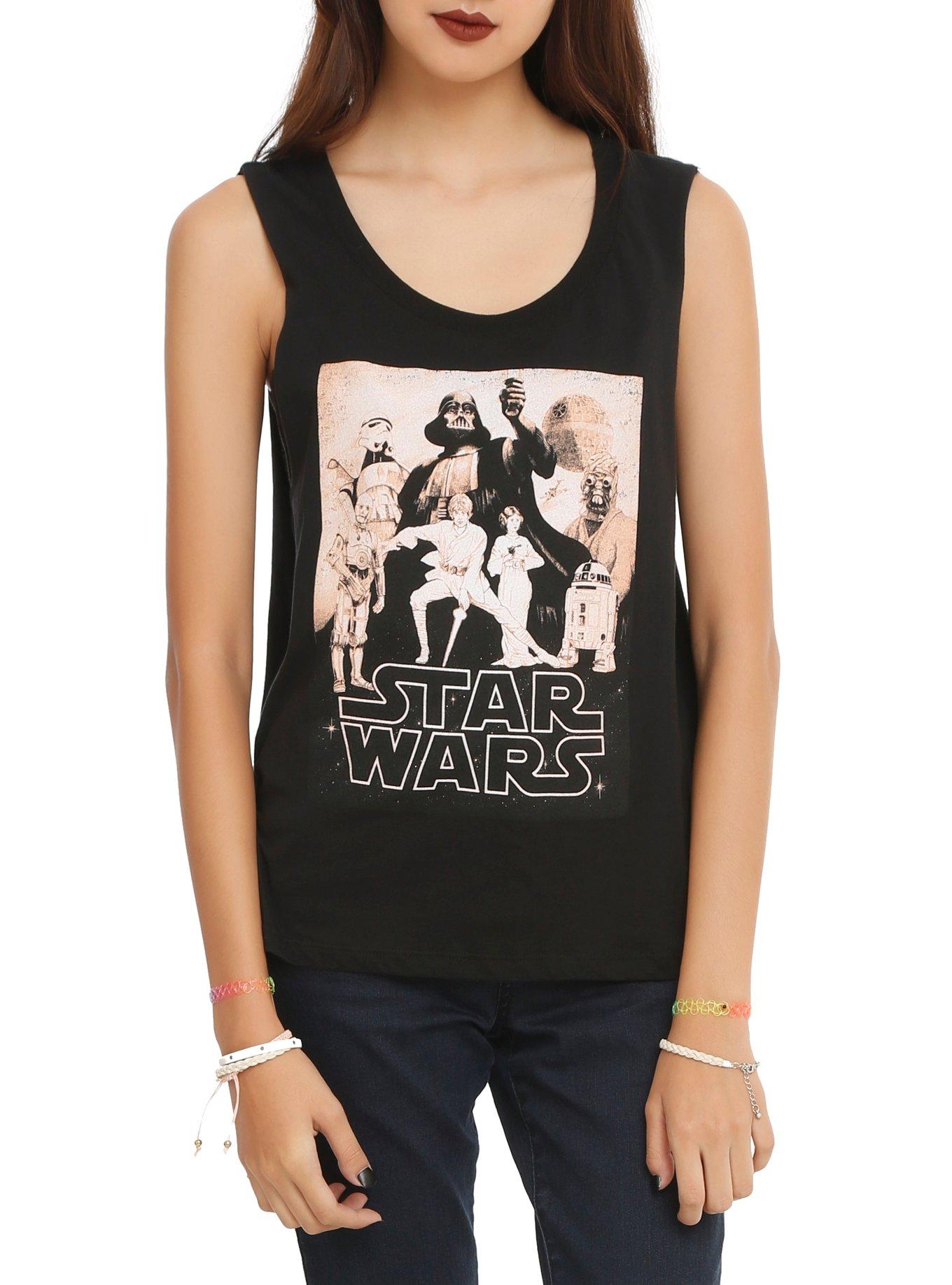 Star Wars Original Trilogy Girls Muscle Top | Hot Topic