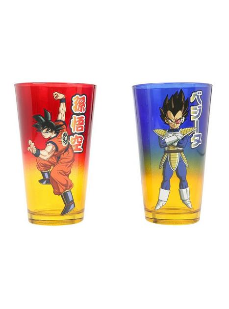 Dragon Ball Z Goku & Vegeta Pint Glasses Set | Hot Topic
