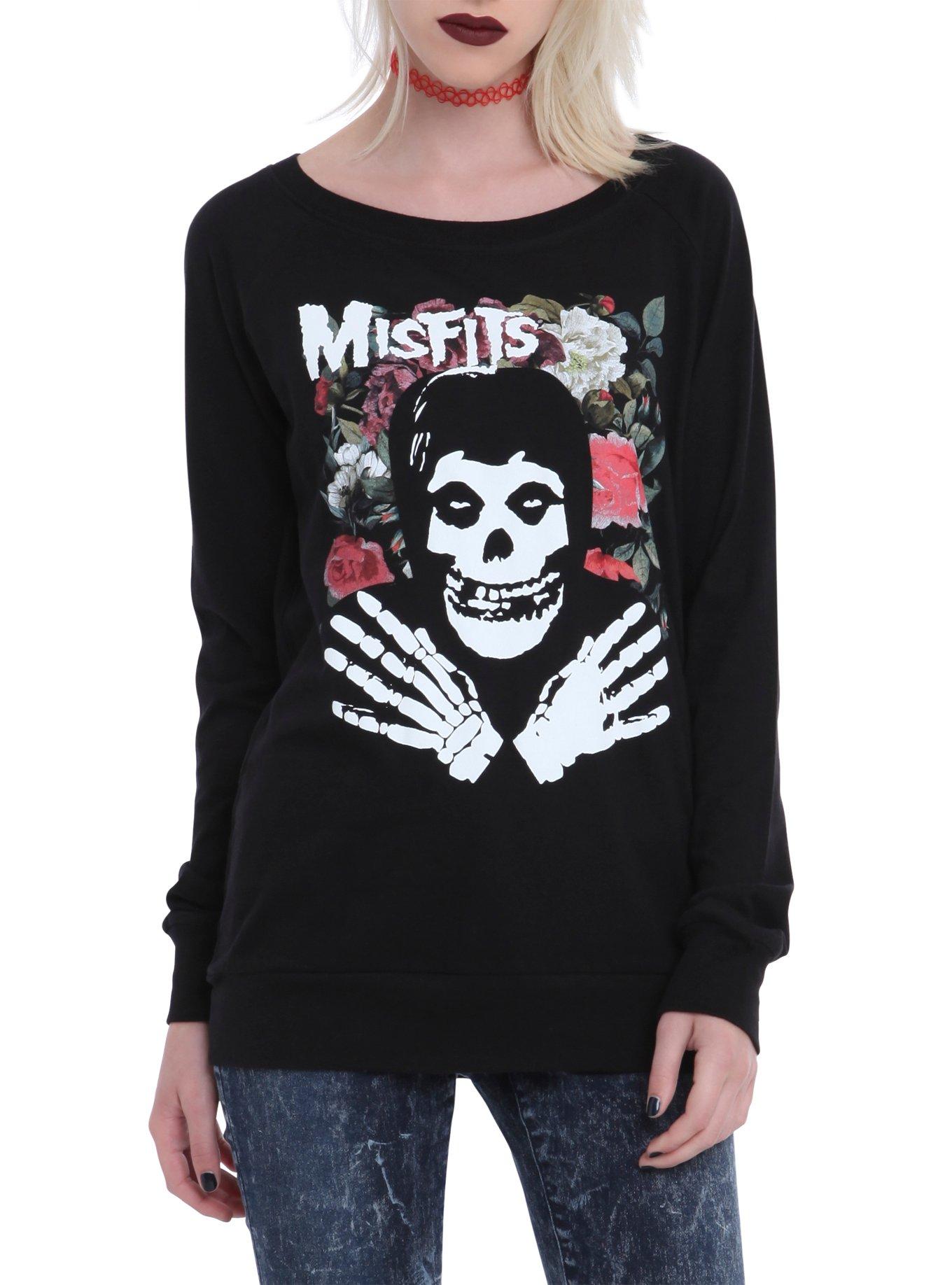 Misfits Fiend Floral Girls Pullover Top | Hot Topic