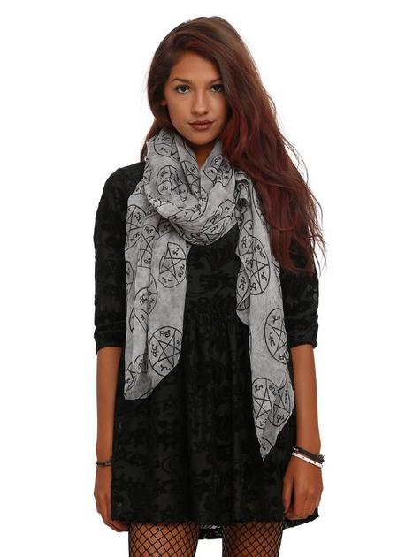 Supernatural Symbol Washed Scarf | Hot Topic