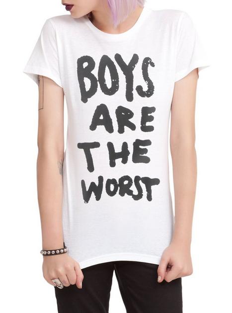Teen Hearts Boys Are The Worst Girls T-Shirt | Hot Topic
