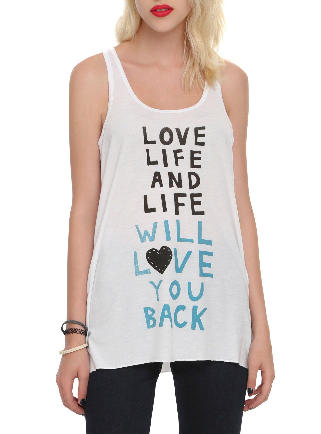 Teen Hearts Love Life Girls Tank Top | Hot Topic