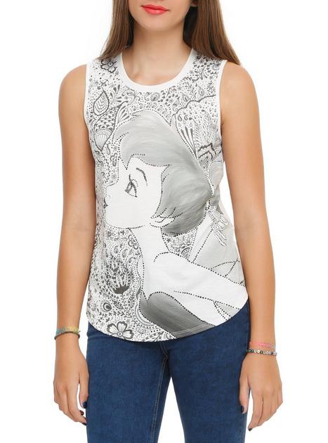 Disney Tinker Bell Tonal Girls Muscle Top | Hot Topic