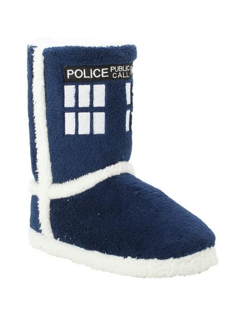 Doctor Who TARDIS Slipper Boots | Hot Topic