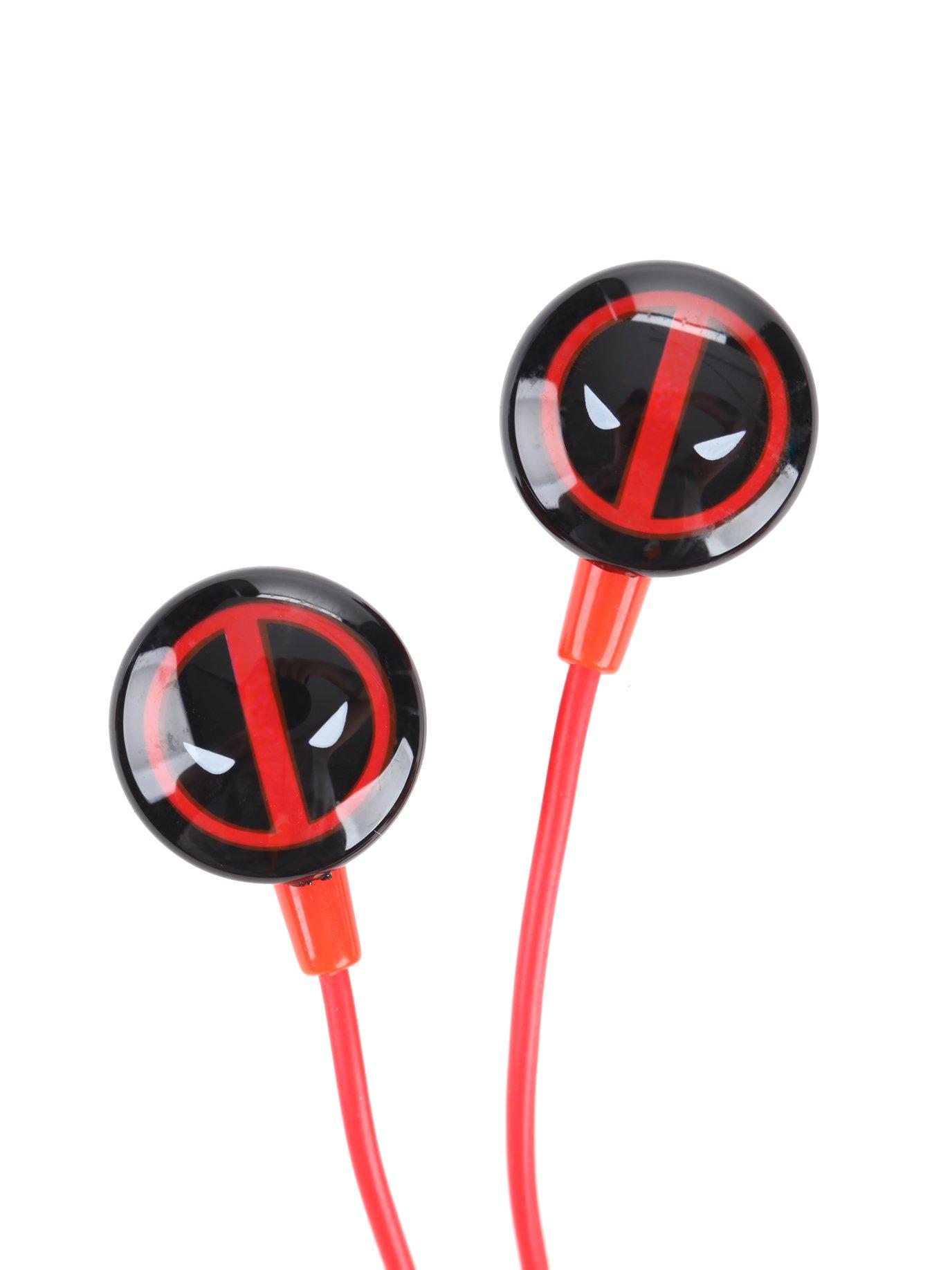 Marvel Deadpool Logo Earbuds | Hot Topic