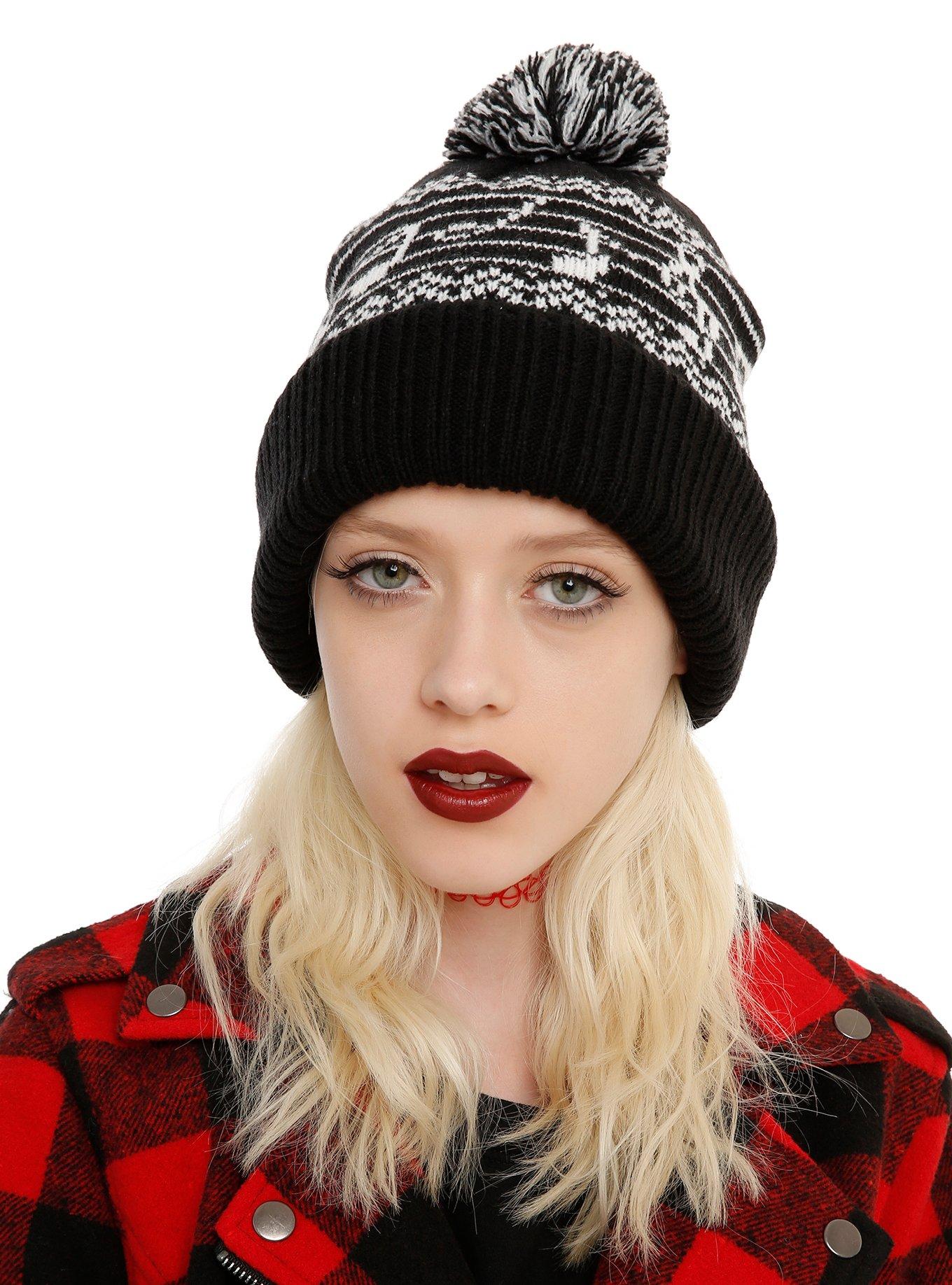 Music Note Fair Isle Pom Beanie | Hot Topic
