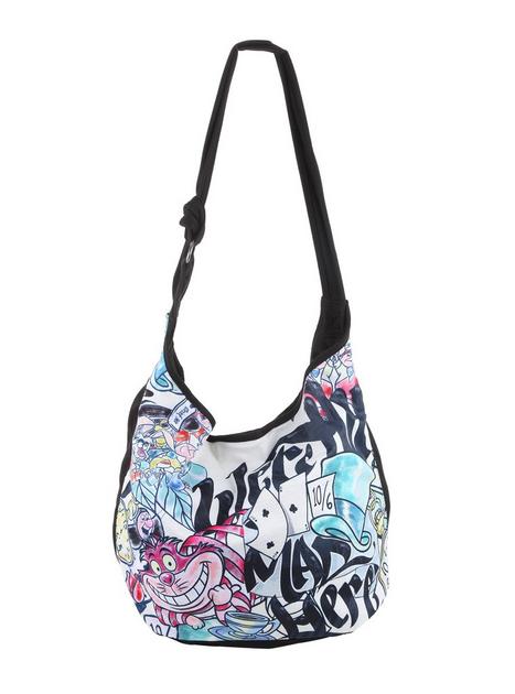 Disney Alice In Wonderland We're All Mad Here Hobo Bag | Hot Topic