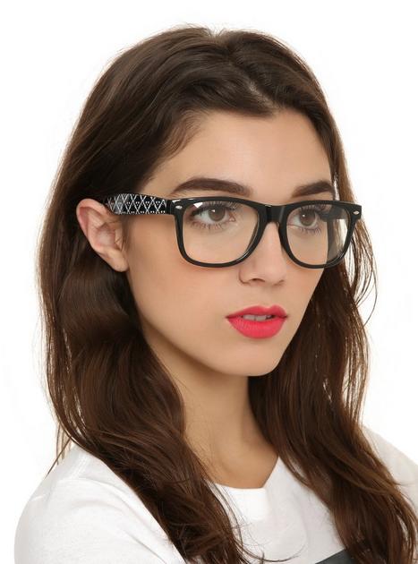 Argyle Skull Retro Clear Lens Glasses | Hot Topic