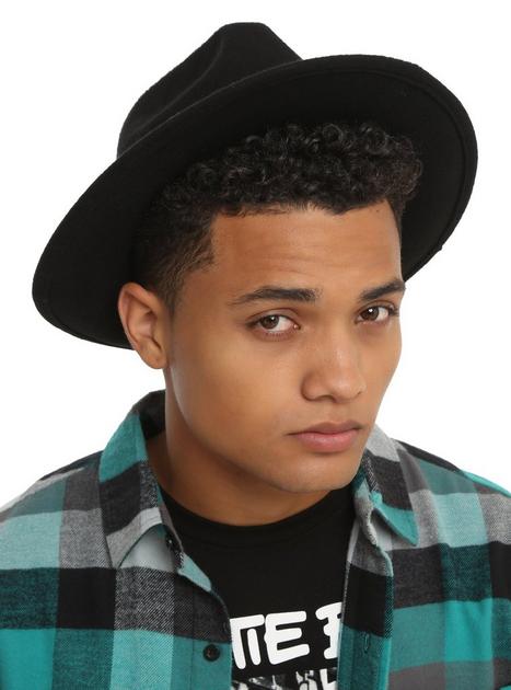 Black Wide Brim Hat | Hot Topic