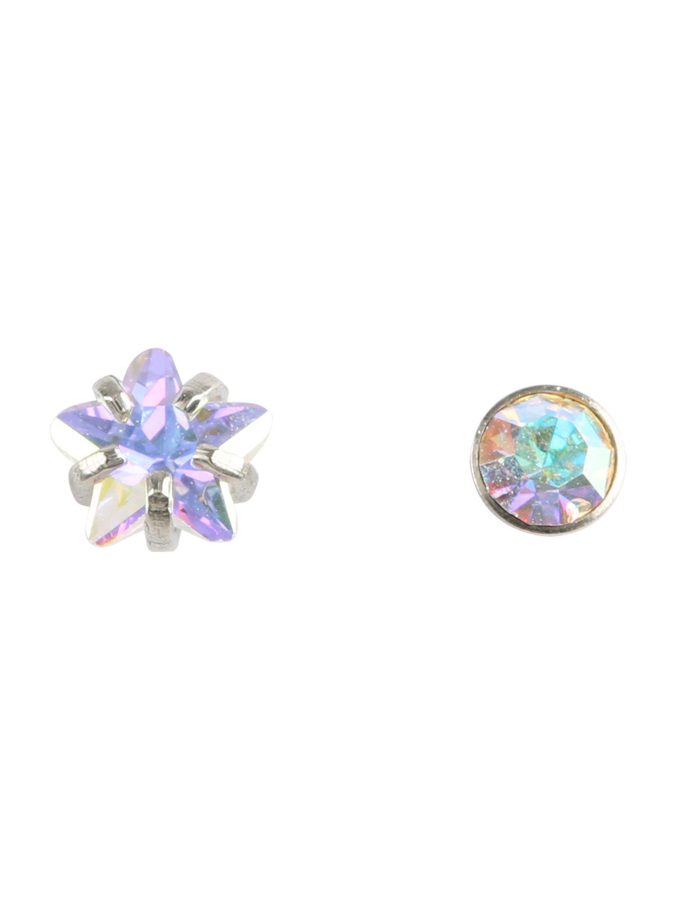 Steel Aurora Borealis Star Dermal Top 2 Pack | Hot Topic