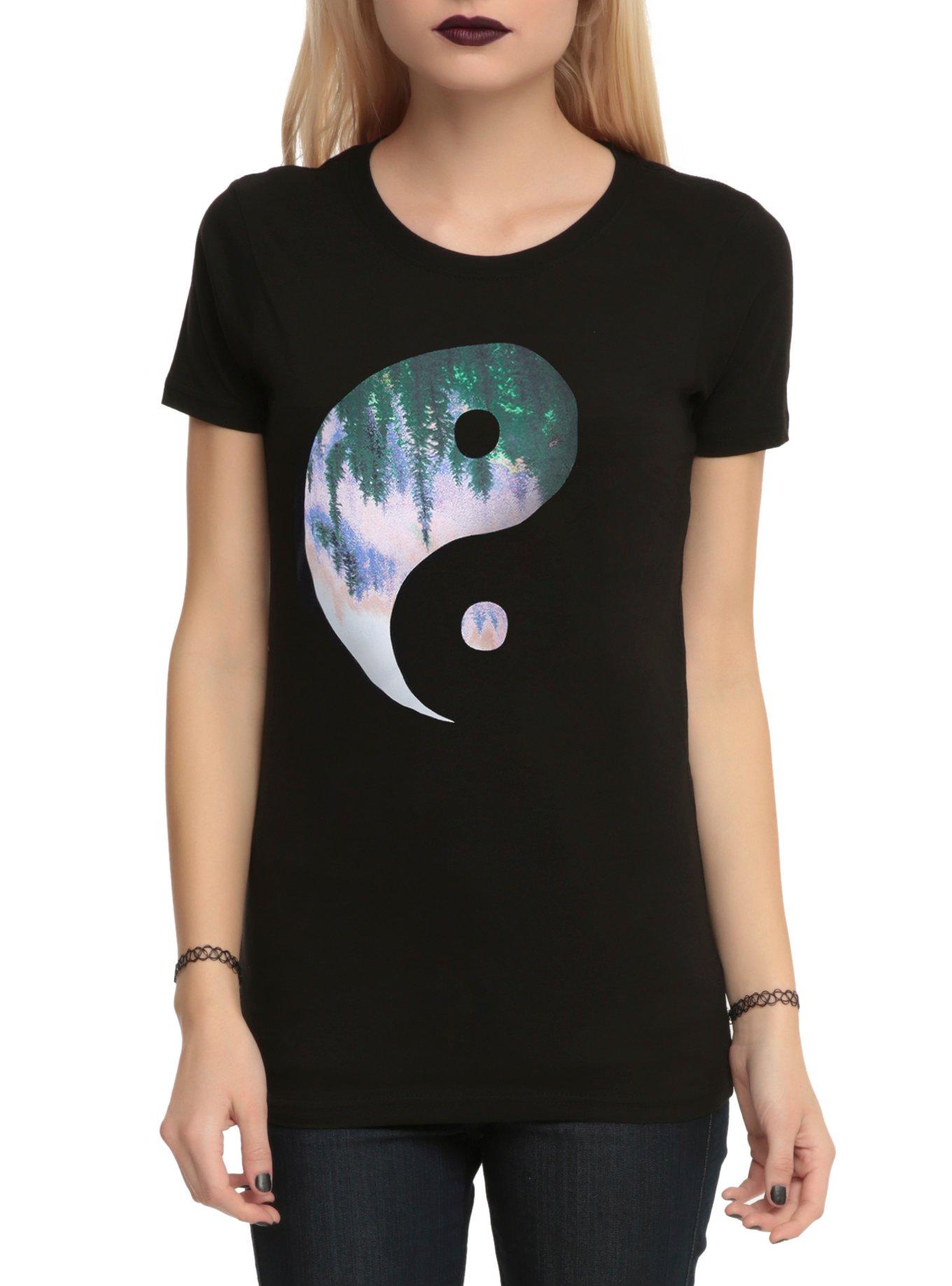 Yin-Yang Trees Girls T-Shirt | Hot Topic