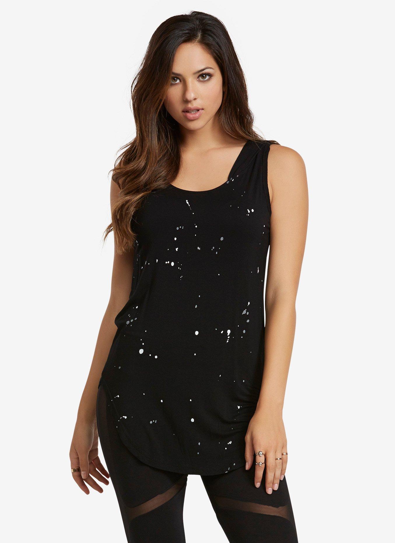 Splattered Hooded Tank Top | Hot Topic