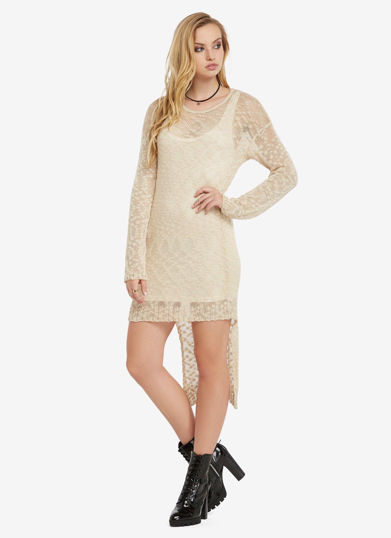 Hi-Lo Knit Sweater | Hot Topic