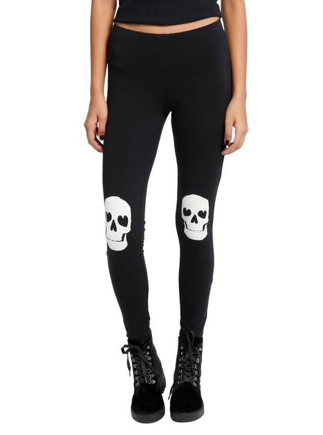 Skull Knee Leggings | Hot Topic