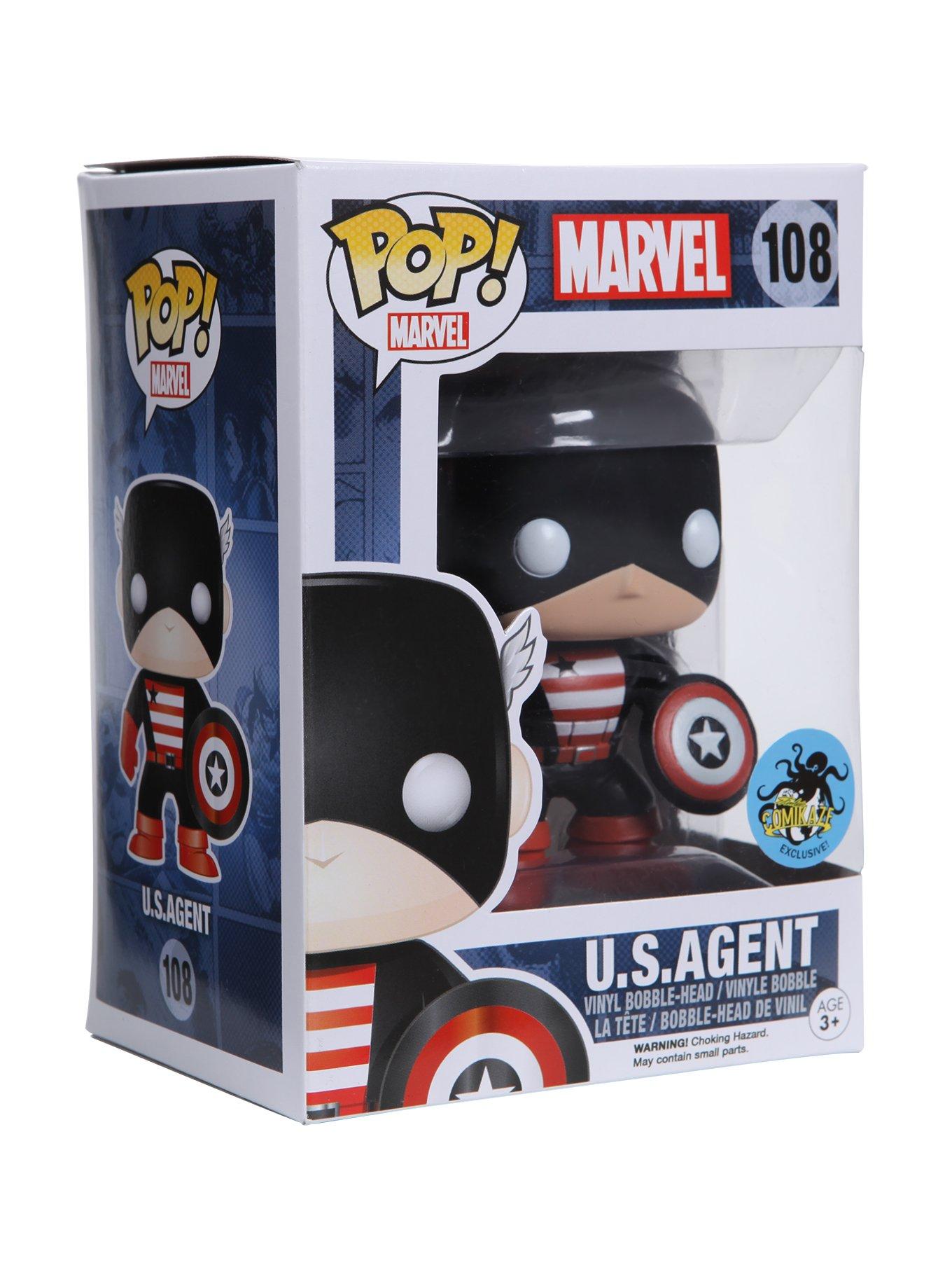 Funko Marvel Pop! U.S. Agent Vinyl Bobble-Head Comikaze Exclusive | Hot ...