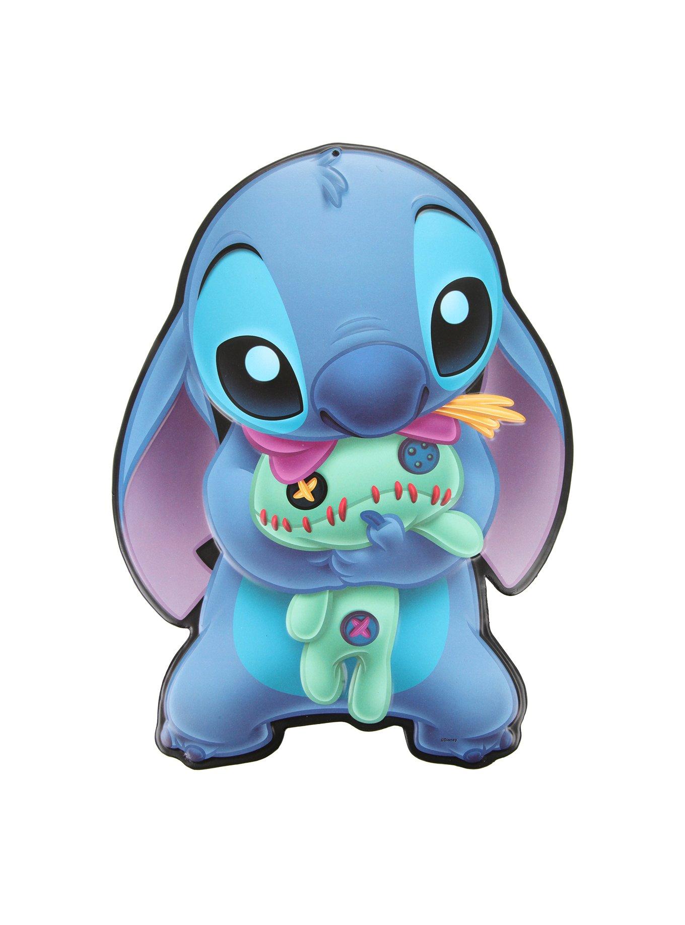 Disney Stitch & Scrump Tin Sign | Hot Topic