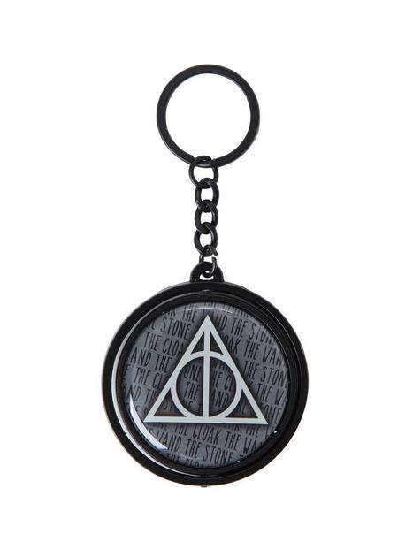 Harry Potter Dark Mark Deathly Hallows Spinner Key Chain | Hot Topic
