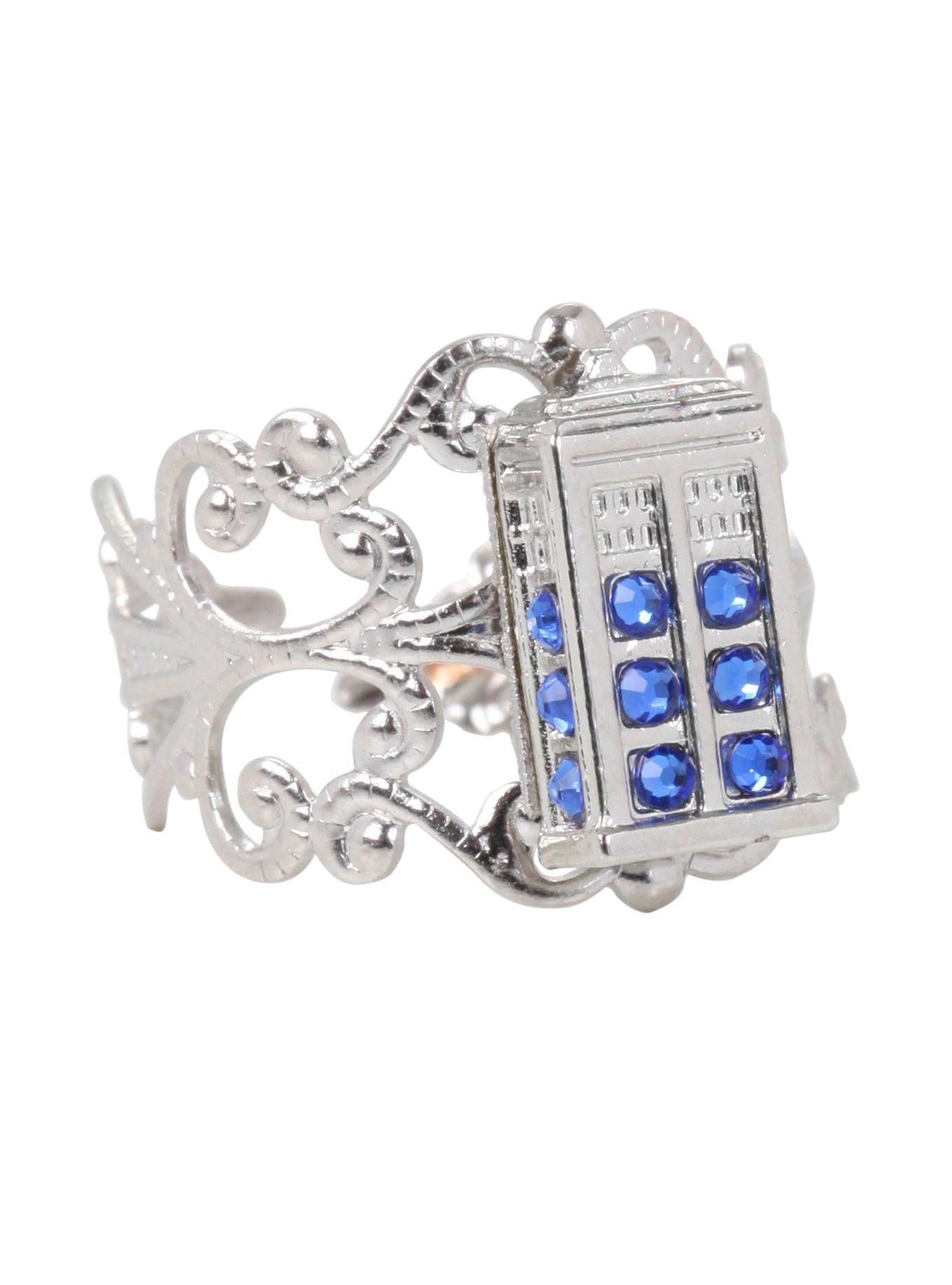 Doctor Who TARDIS Filigree Ring | Hot Topic