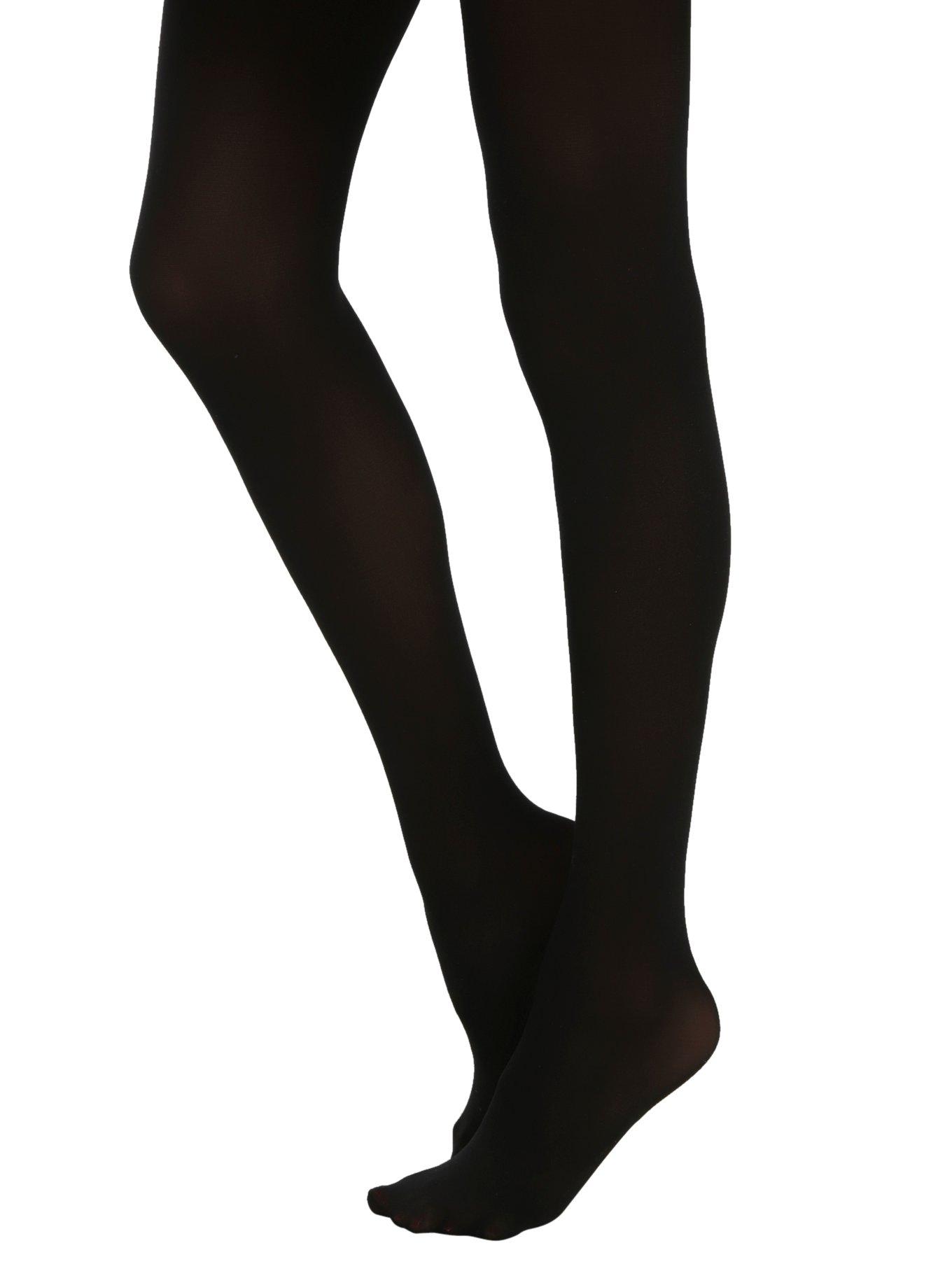 Solid Black Opaque Tights | Hot Topic
