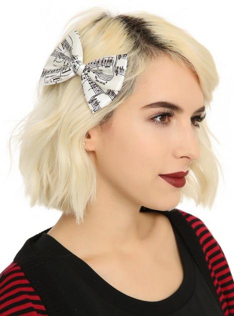 LOVEsick Sheet Music Hair Bow | Hot Topic
