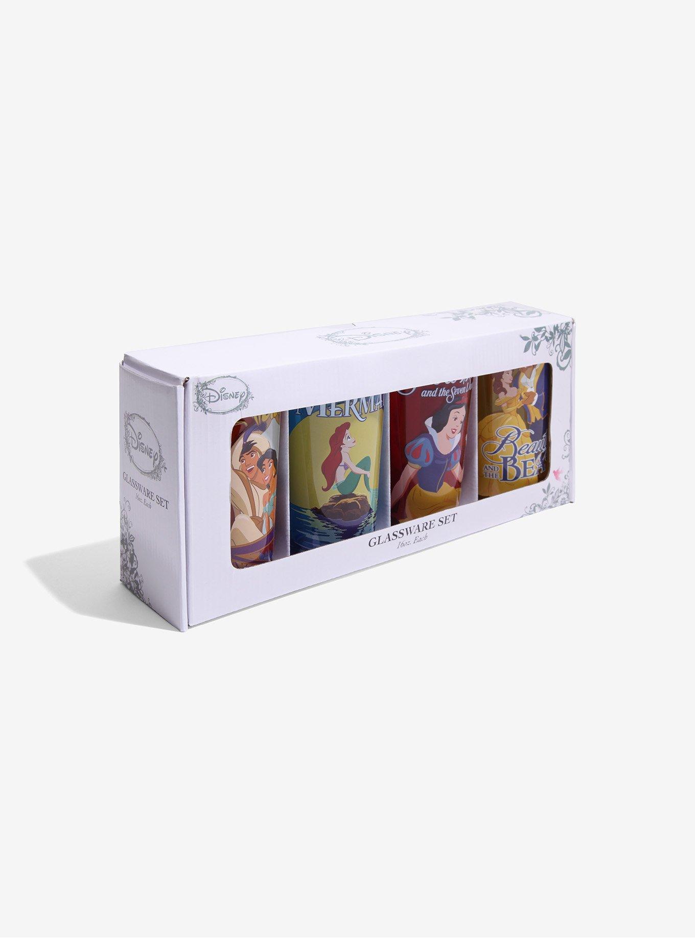 Disney Princess 4-Piece Tall Glass Cup Set | BoxLunch | BoxLunch