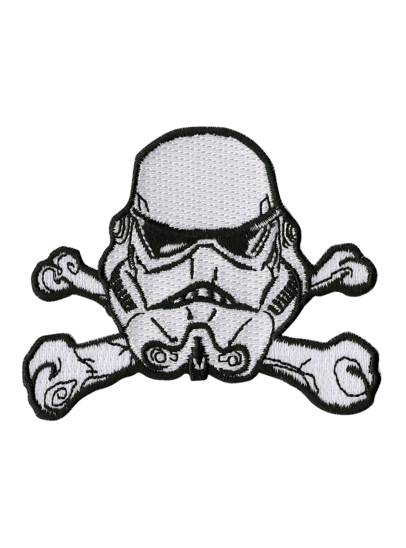 Loungefly Star Wars Stormtrooper Crossbones Iron-On Patch | Hot Topic