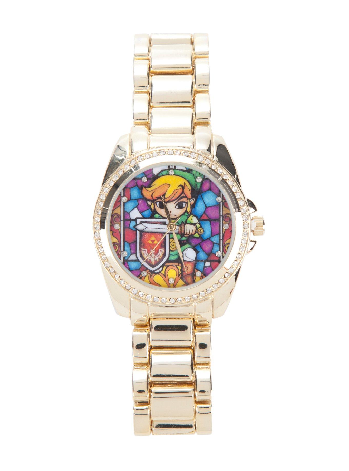 The Legend Of Zelda Link Stained Glass Watch | Hot Topic