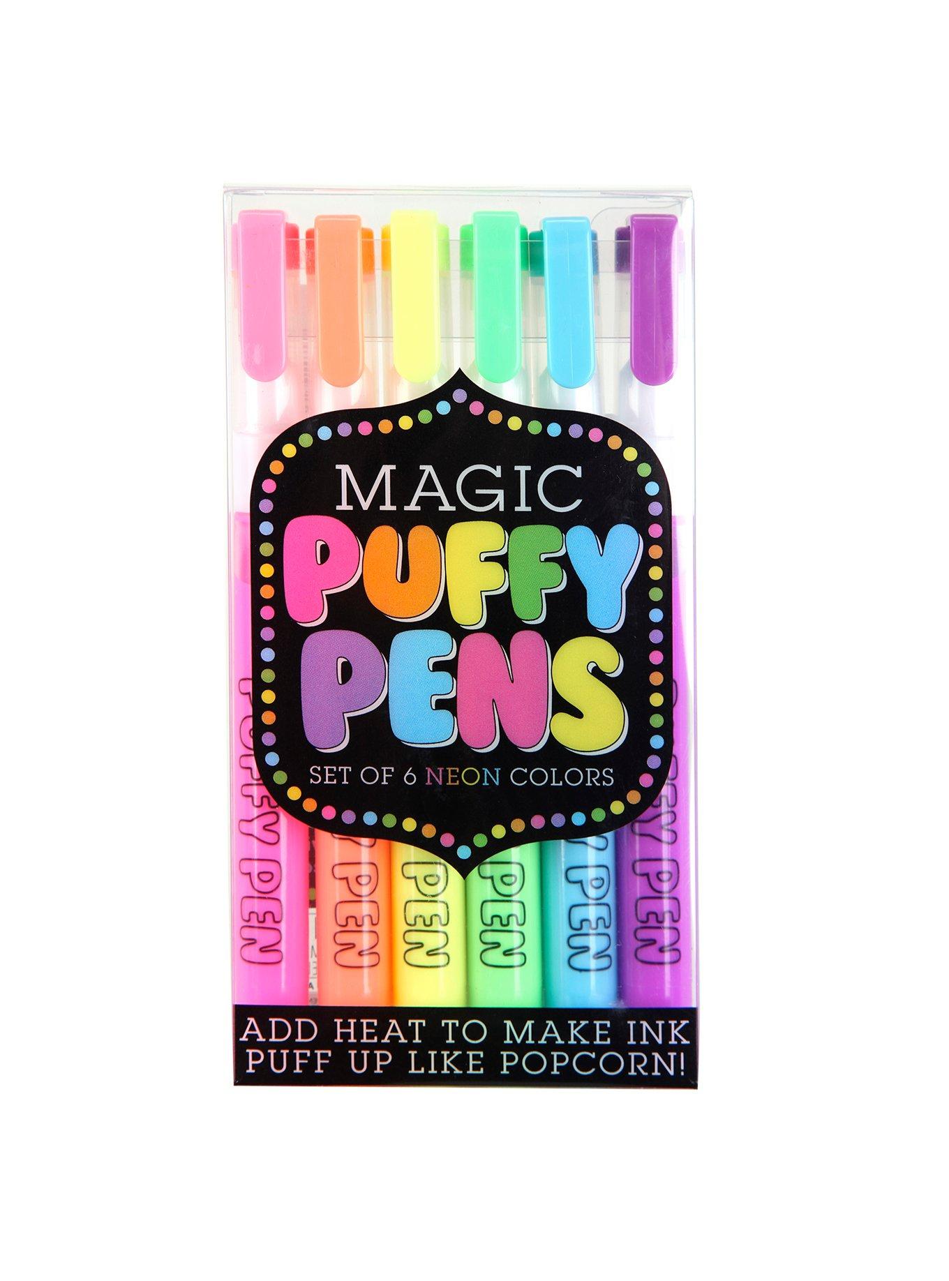 Neon Magic Puffy Pens Set | Hot Topic