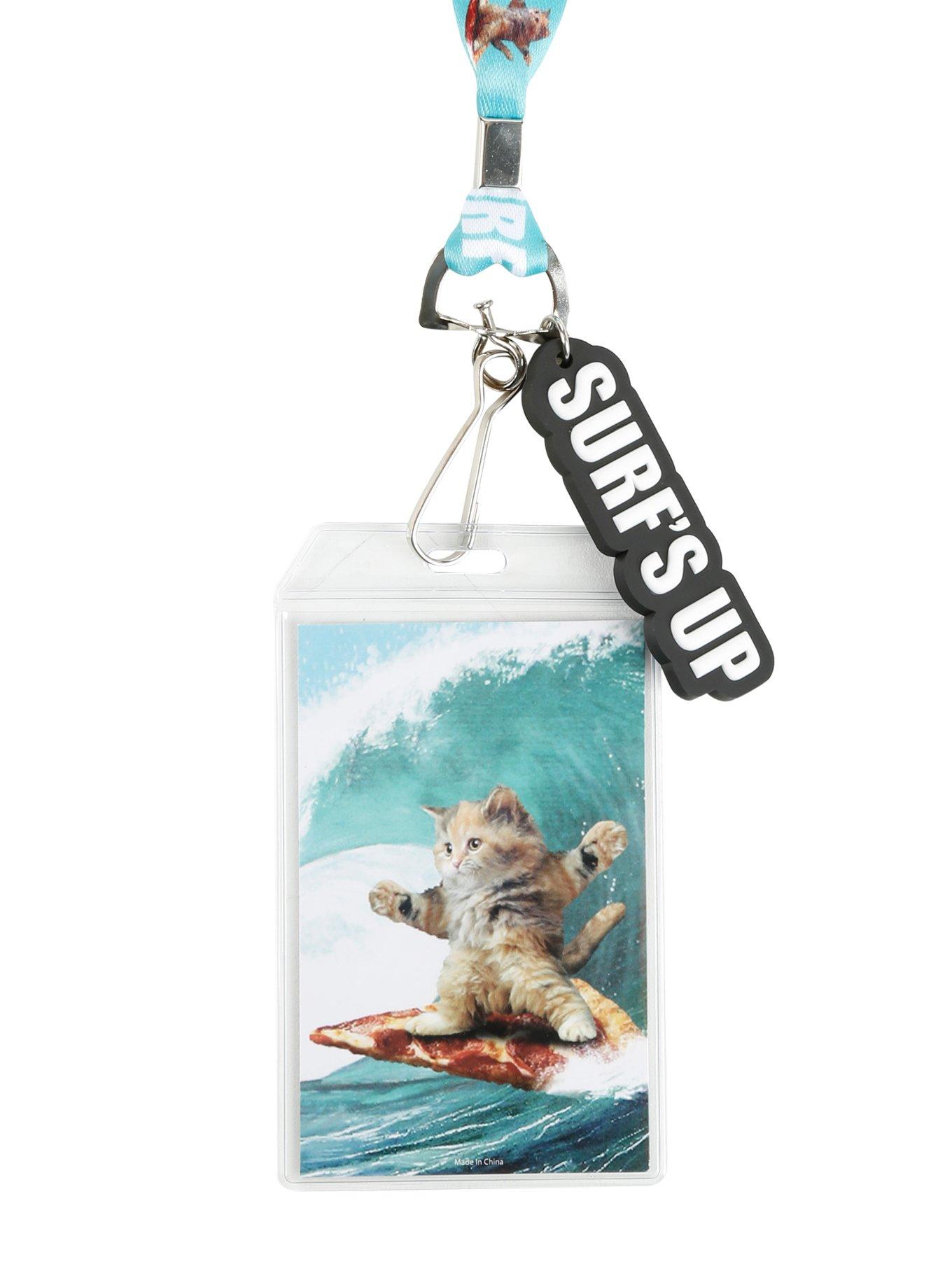 Surf's Up Pizza Cat Lanyard | Hot Topic