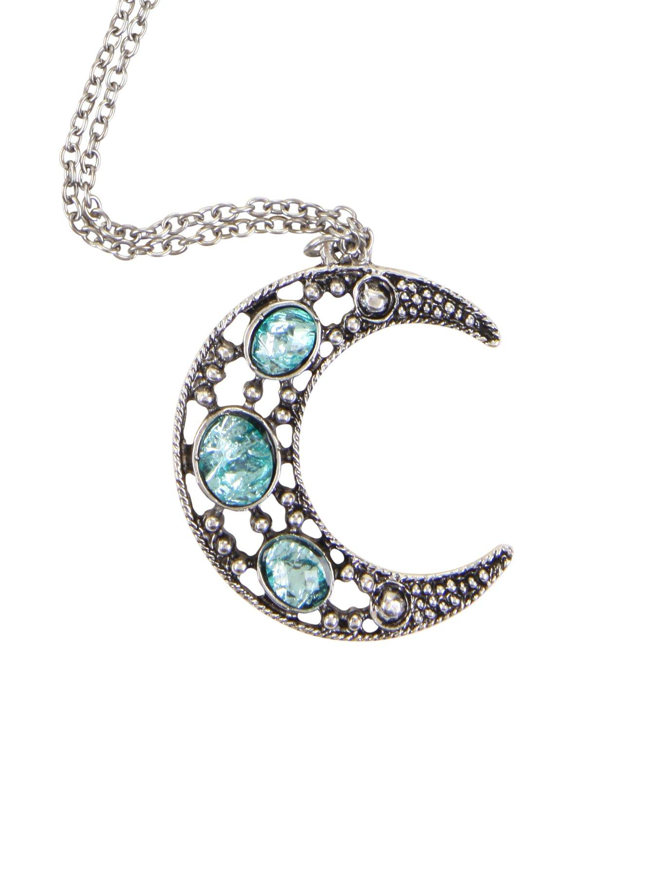 Half Moon Filigree Long Necklace | Hot Topic