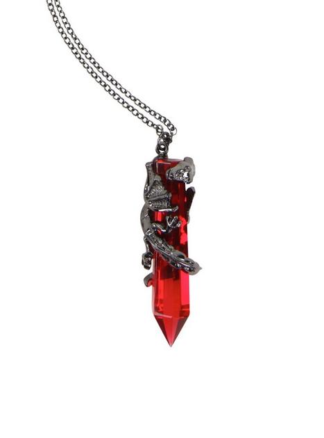 Dragon Crystal Long Necklace | Hot Topic