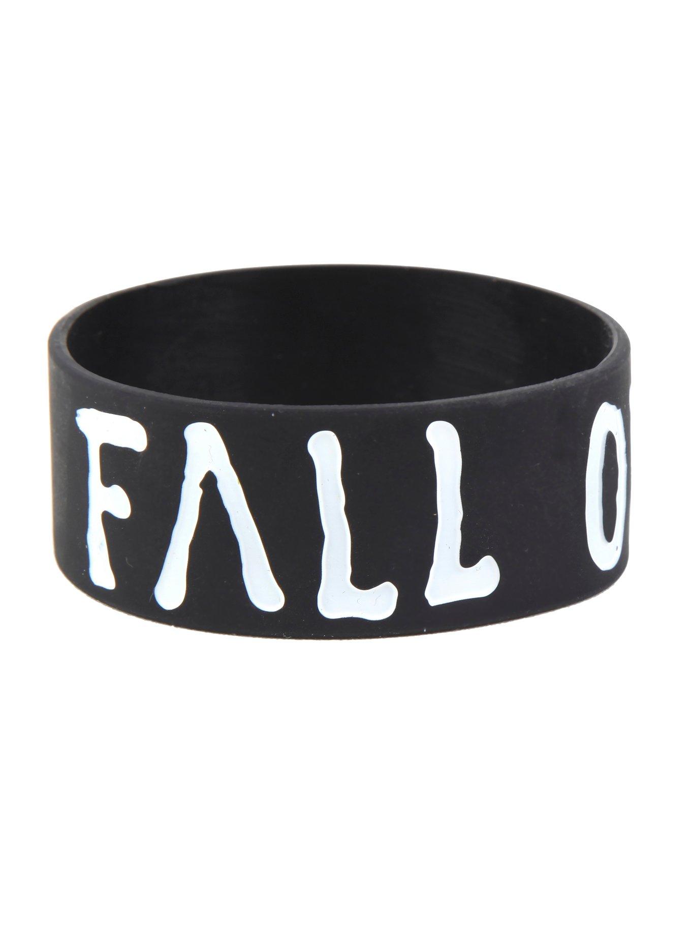 Fall Out Boy Logo Rubber Bracelet | Hot Topic
