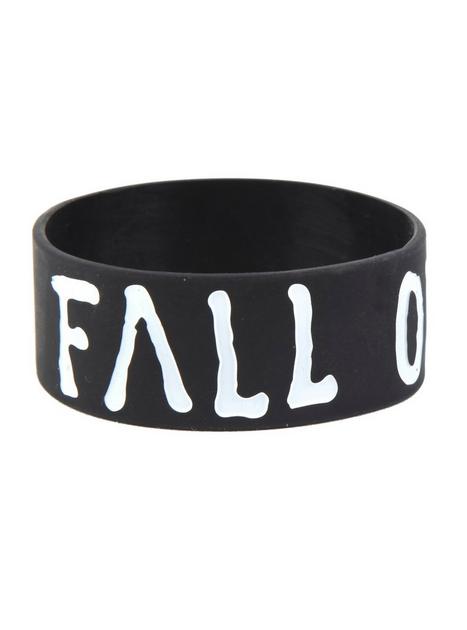 Fall Out Boy Logo Rubber Bracelet | Hot Topic