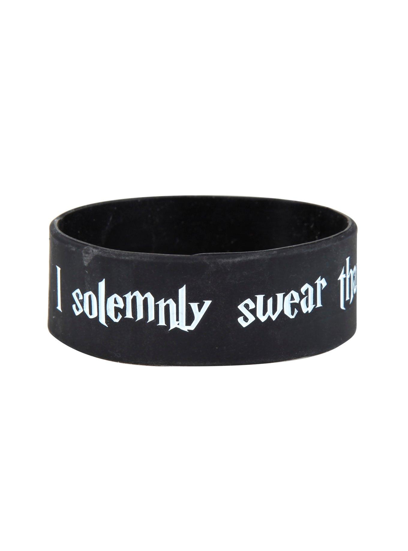 Harry Potter Solemnly Swear Rubber Bracelet | Hot Topic