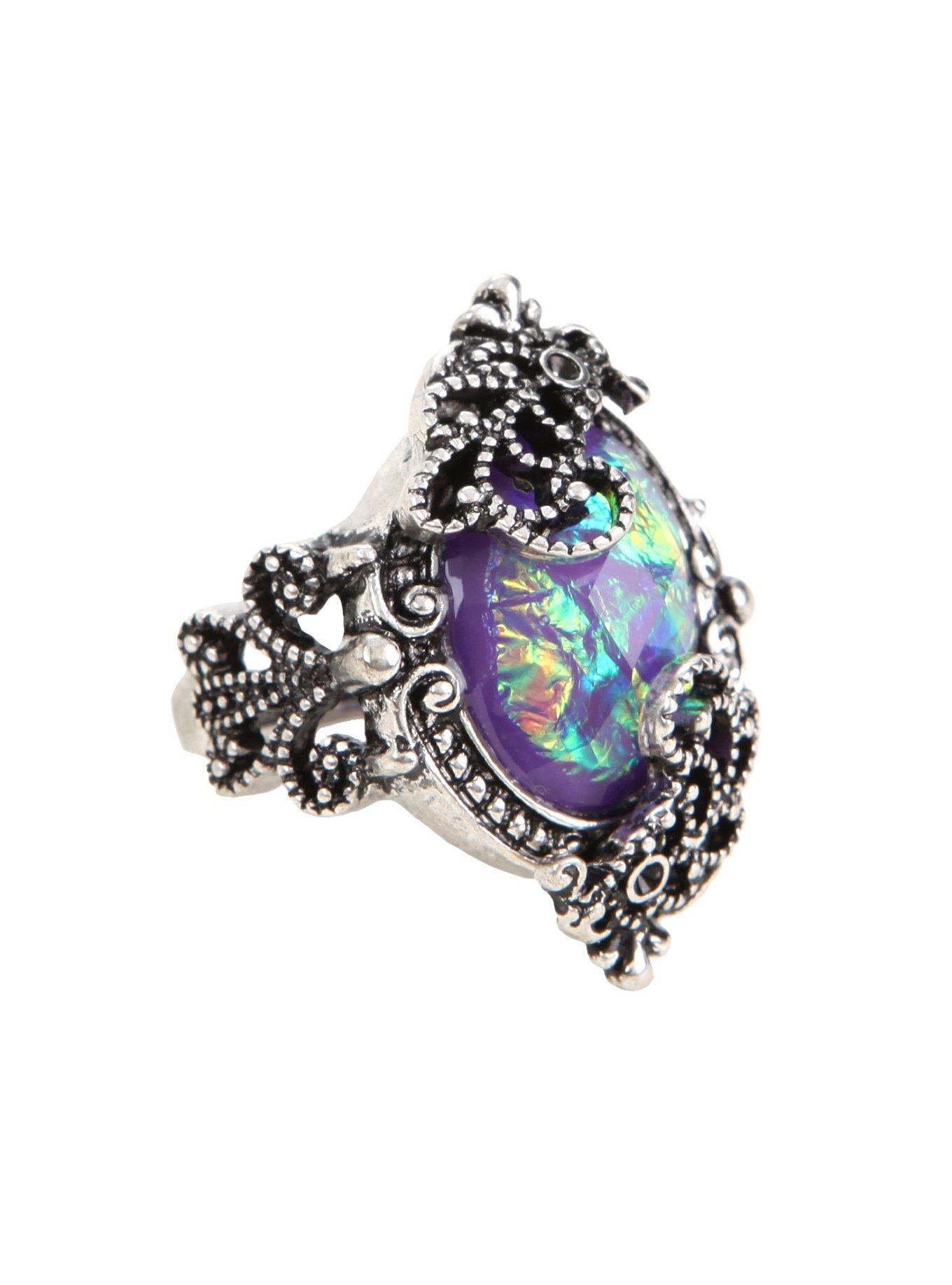 Filigree Galaxy Stone Ring | Hot Topic