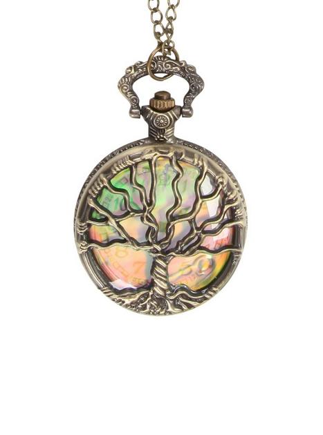 Tree Of Life Pocket Watch Necklace | Hot Topic