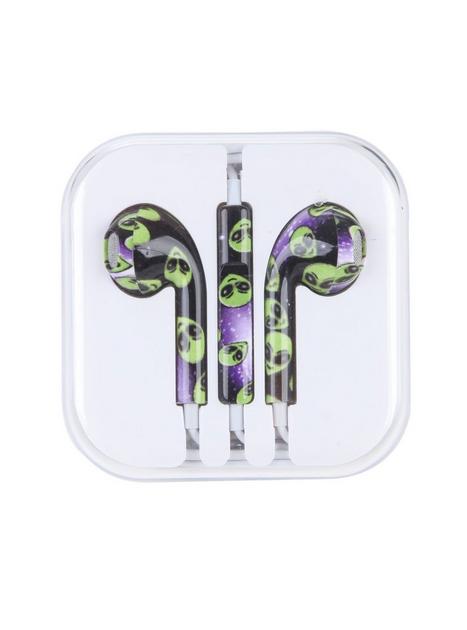 MiCase Alien Head Galaxy Earbuds | Hot Topic