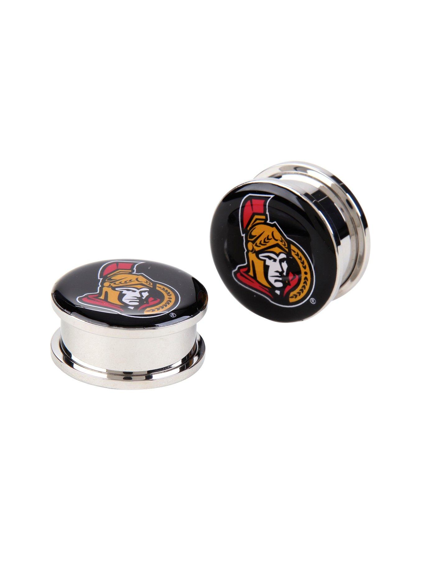 NHL Ottawa Senators Steel Spool Plug 2 Pack | Hot Topic