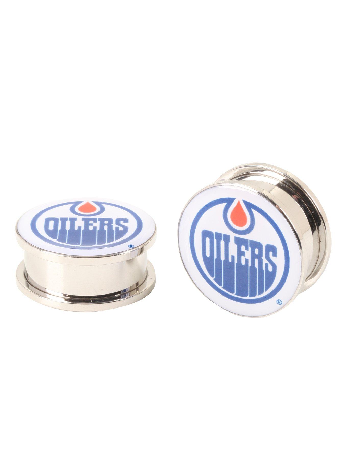 NHL Edmonton Oilers Steel Spool Plug 2 Pack | Hot Topic