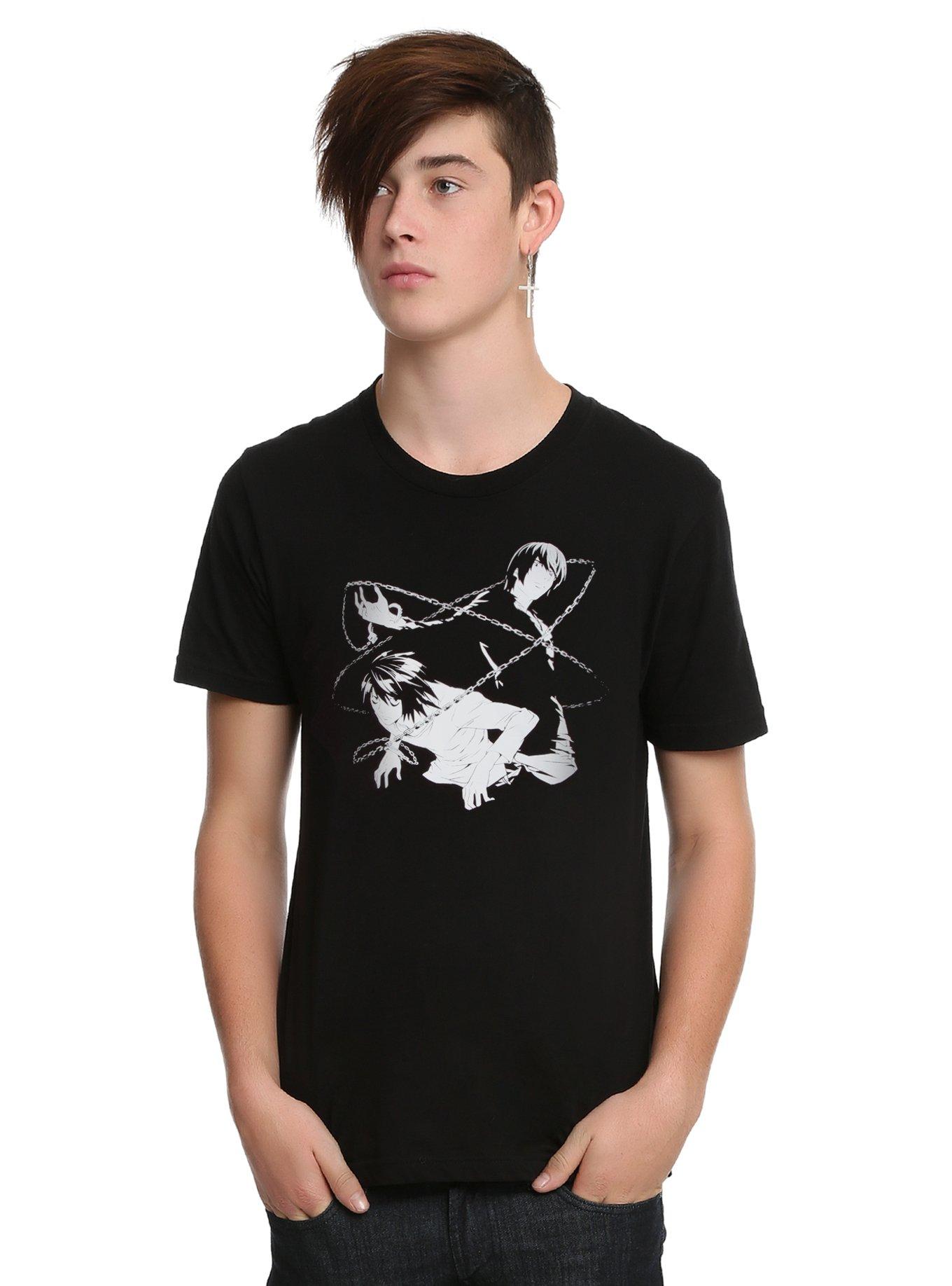 Death Note Light & L Chained T-Shirt | Hot Topic