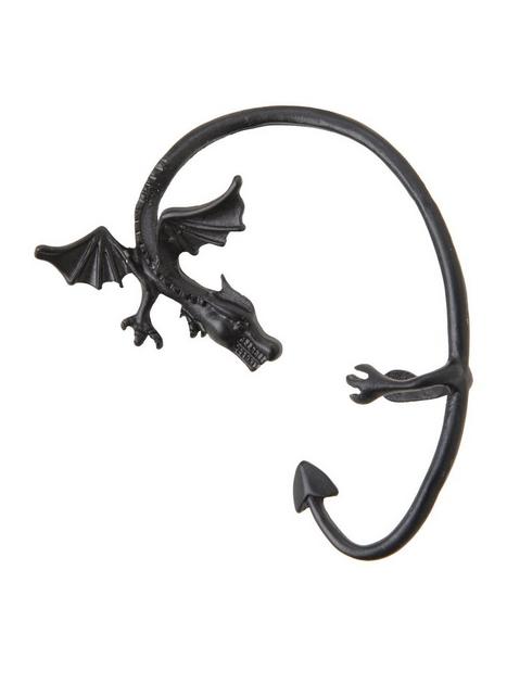 Matte Black Dragon Ear Cuff | Hot Topic