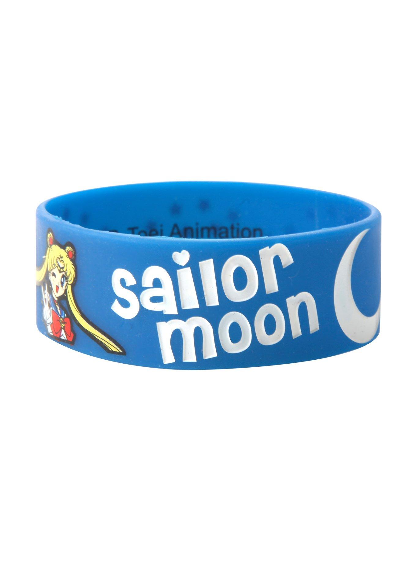 Sailor Moon Moon & Stars Rubber Bracelet | Hot Topic