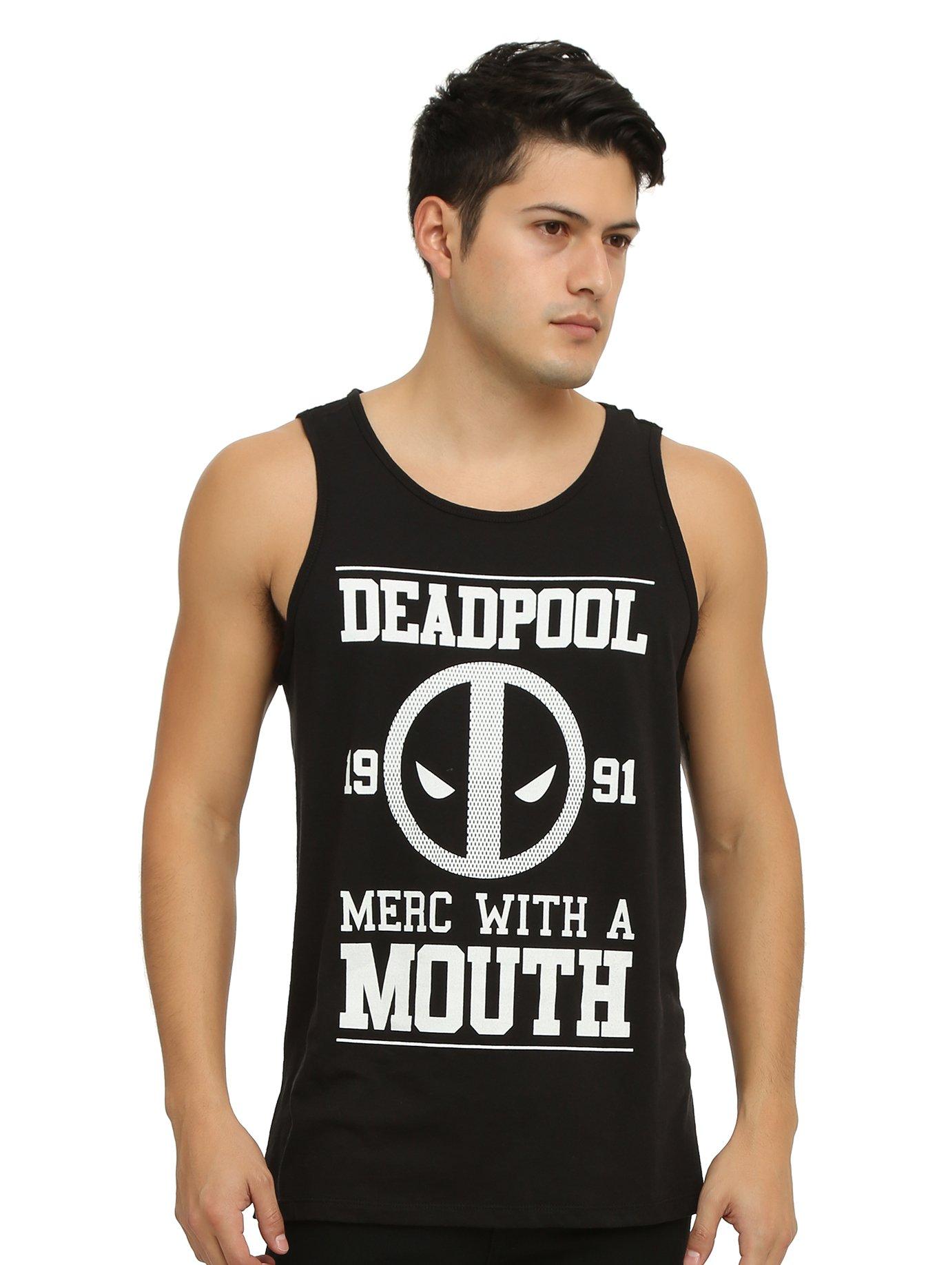 Marvel Deadpool Varsity Logo Tank Top | Hot Topic
