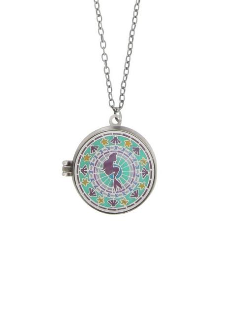 Disney The Little Mermaid Ariel Stained Glass Locket Necklace | Hot Topic