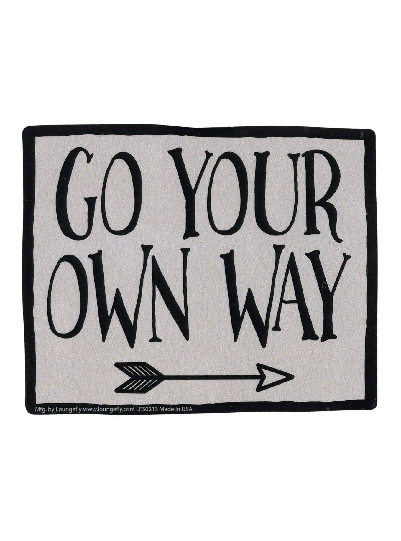Loungefly Go Your Own Way Sticker | Hot Topic
