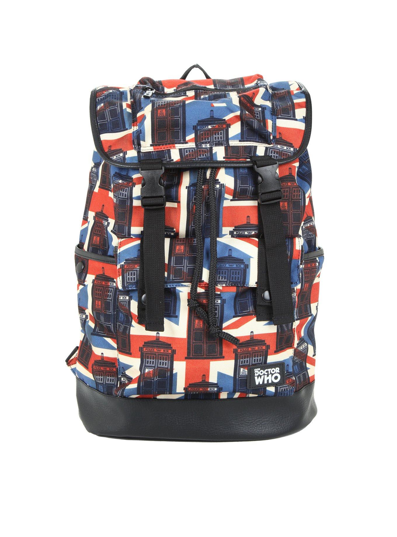 Doctor Who TARDIS Union Jack Slouch Backpack | Hot Topic