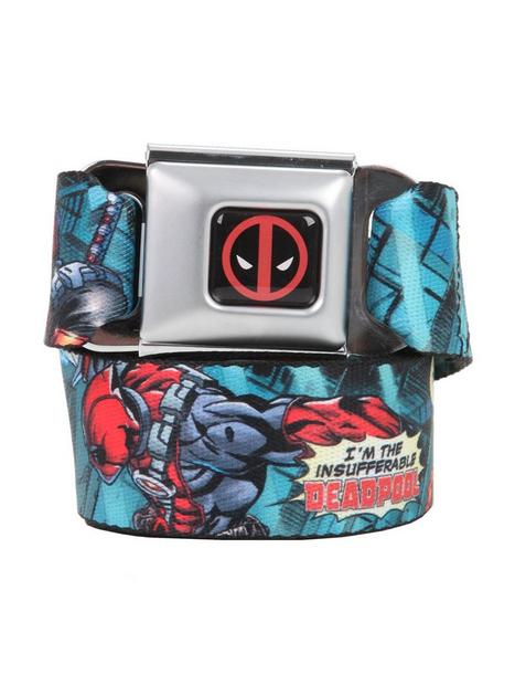 Marvel Deadpool Action Seat Belt Belt | Hot Topic