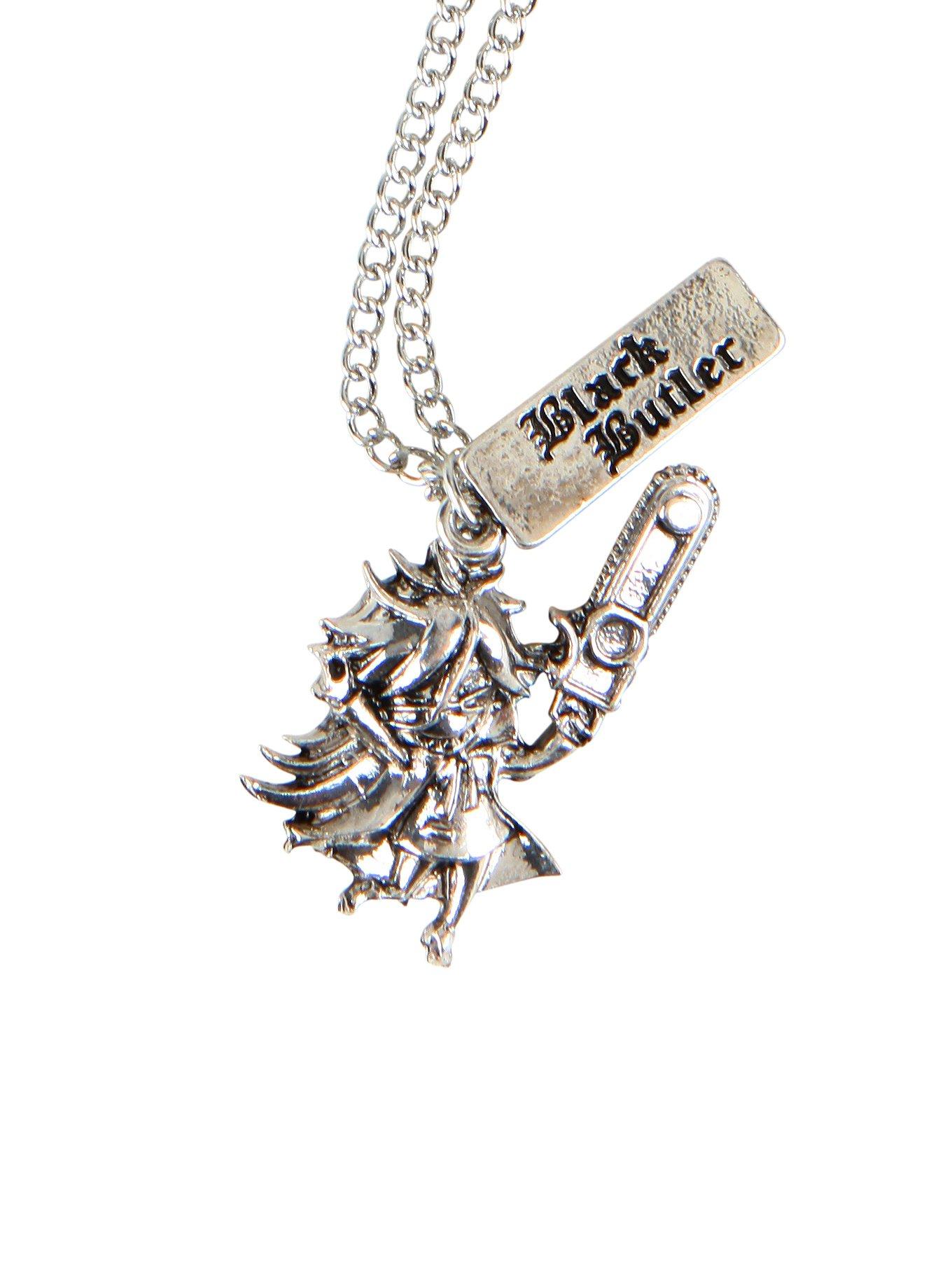 Black Butler Grell Charm Necklace | Hot Topic