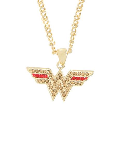 DC Comics Wonder Woman Bling Logo Necklace | Hot Topic