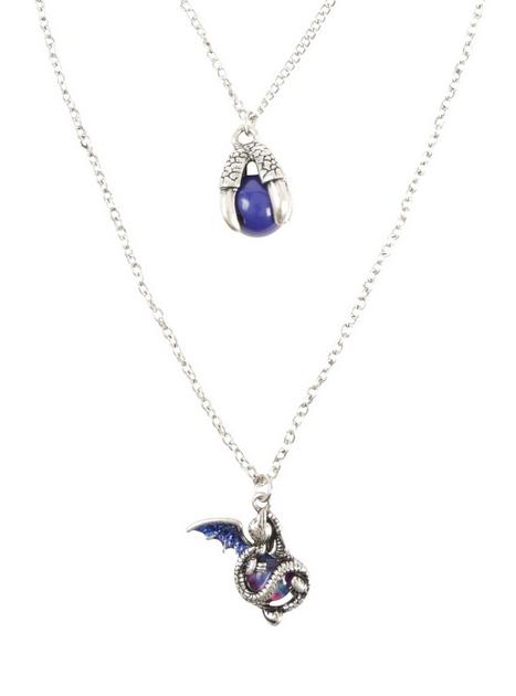 Blackheart Dragon & Claw Layer Necklace | Hot Topic